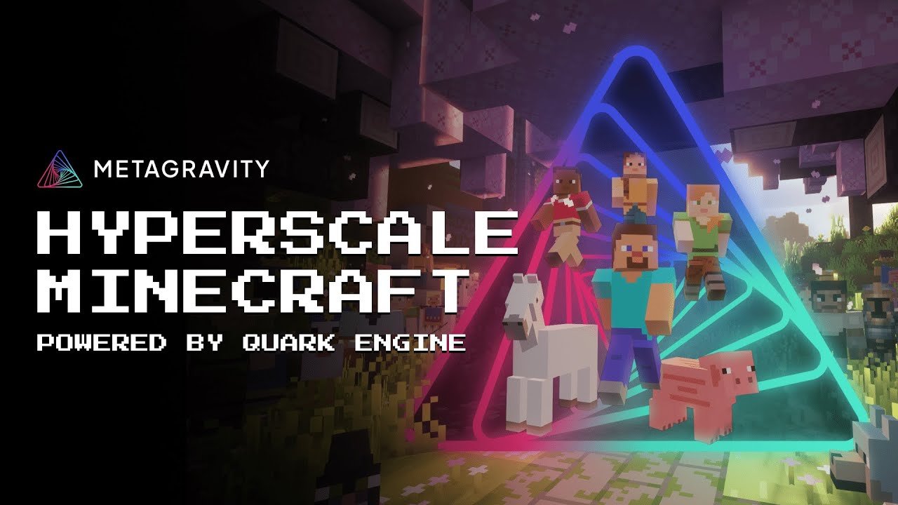 Hyperscale Minecraft Powered by MetaGravity's Quark Engine - YouTube