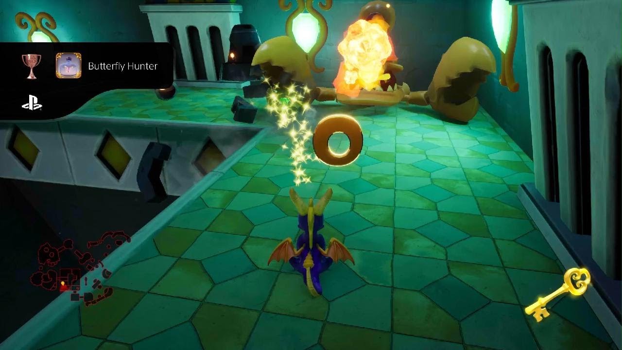 Spyro Reignited Trilogy "Butterfly Hunter" Bronze Trophy - YouTube