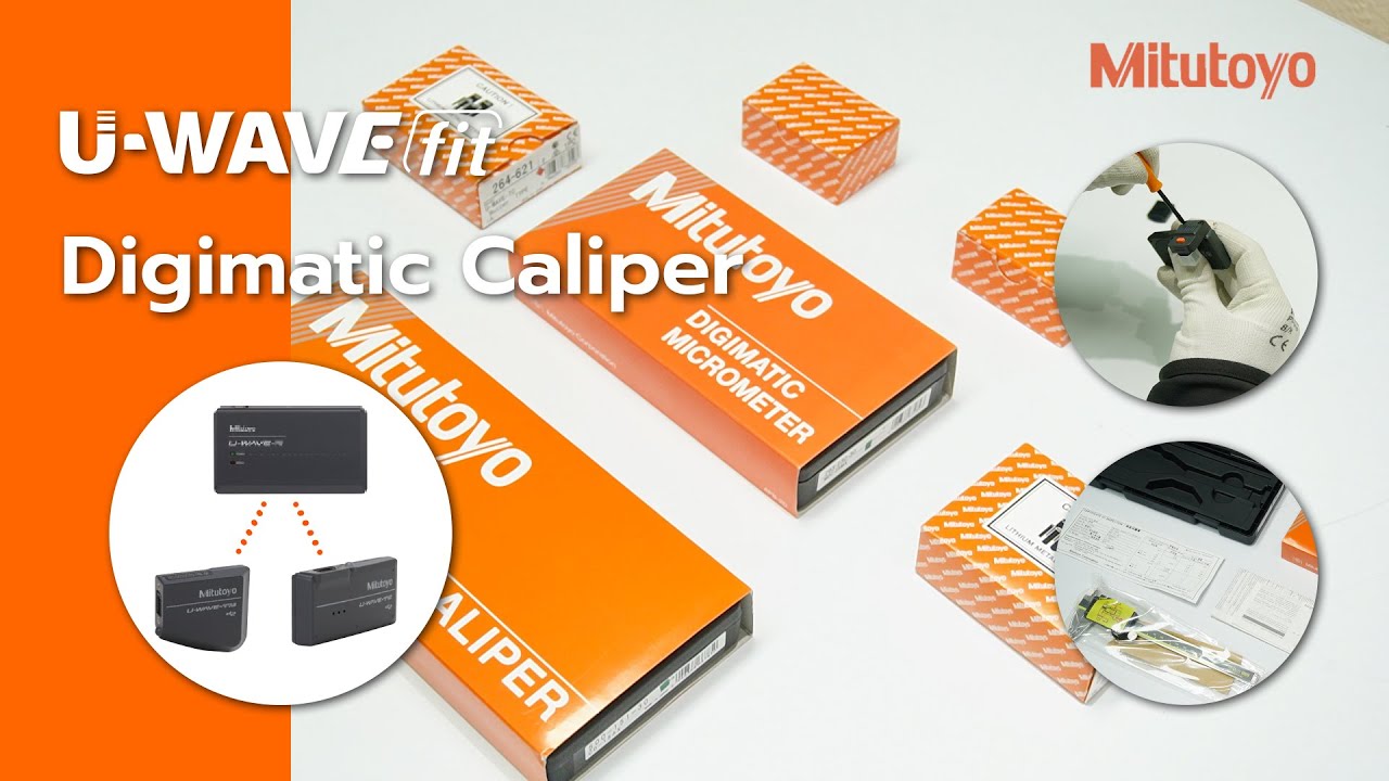 MITUTOYO - U-WAVE fit ABSOLUTE Digimatic Caliper | JSR GROUP - YouTube