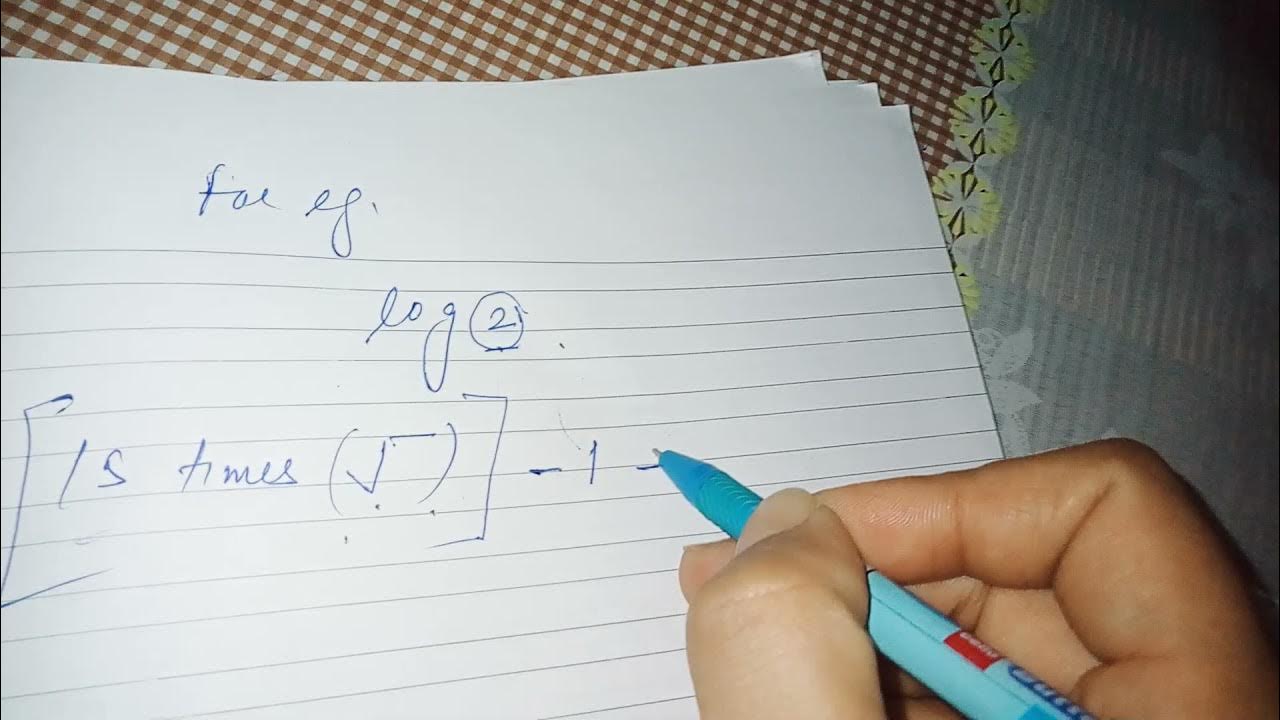 How to calculate log value without using log table - YouTube