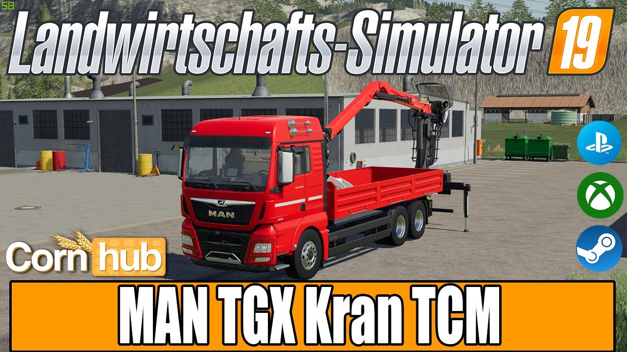 LS19 Modvorstellung - MAN TGX Kran TCM - LS19 Mods - YouTube