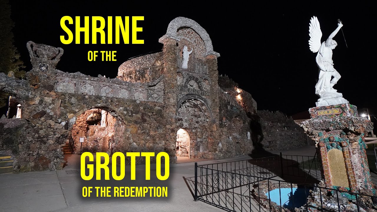 The Shrine of the Grotto of the Redemption, West Bend, Iowa. - YouTube