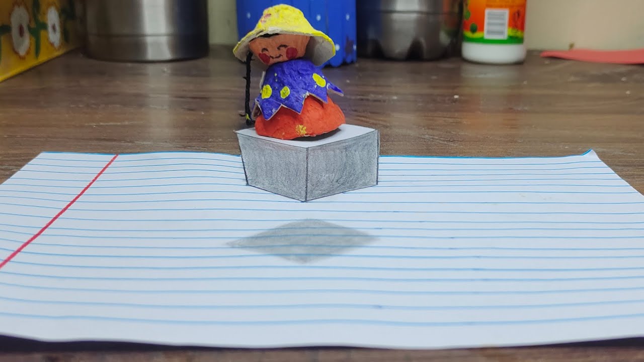 How To Draw A Floating Cube 🙀🙀 ll 3d Drawing Tutorial ll 3d Drawing ...