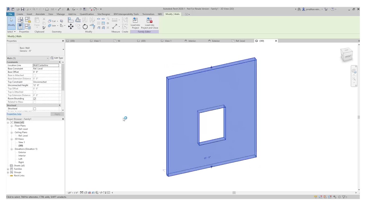Revit Custom Family Creation - YouTube
