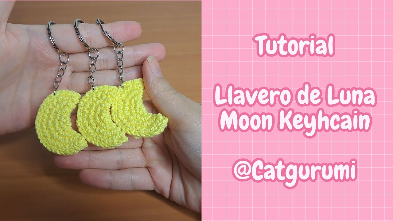 Llavero de Luna | Moon Keychain | Tutorial | Crochet | Catgurumi - YouTube