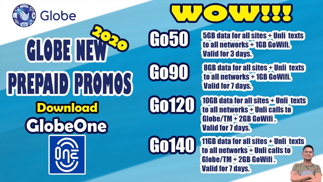 GLOBE NEW GO PREPAID PROMOS GO50 GO90 GO120 GO140 YouTube globe-new-go-prepaid-promos-go50-go90-go120-go140-youtube