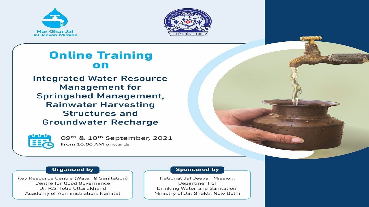Online Training on Integrated Water Resource Management under JJM - YouTube