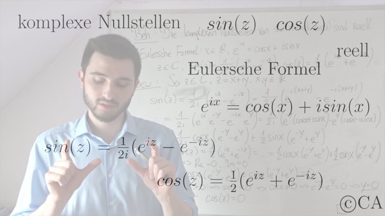 Komplexe Nullstellen von sin und cos (komplexe Analysis ...