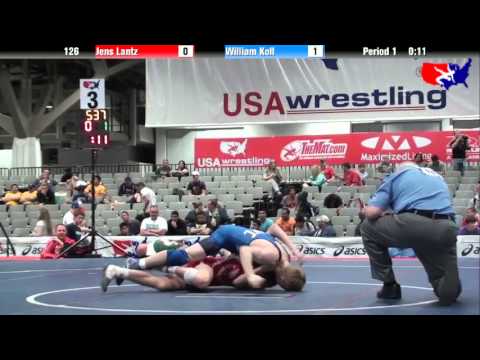 Jens Lantz vs. William Koll at 2013 West Jr. Freestyle Regional - YouTube