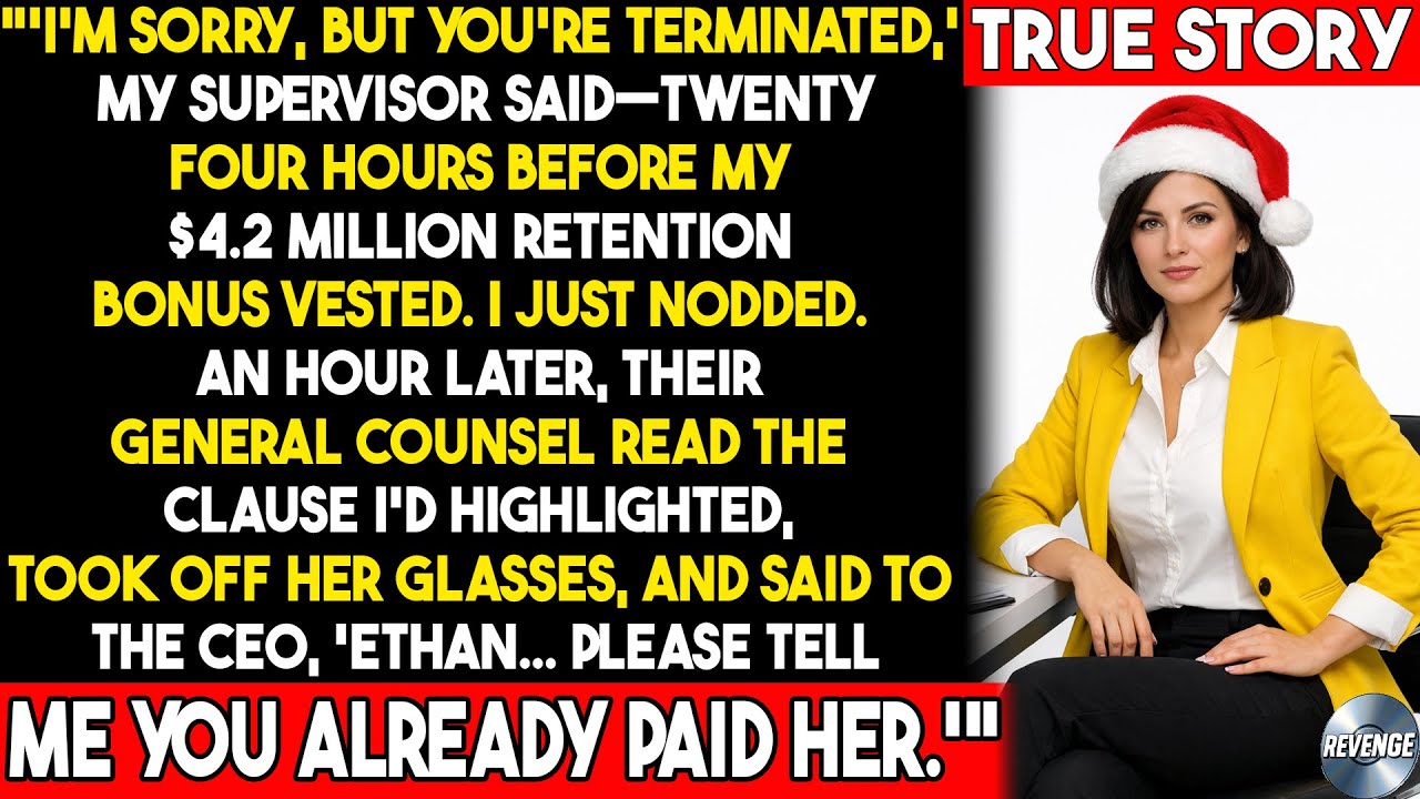 She Was Fired 24 Hours Before Her $4.2M Bonus—Then the Lawyer Opened ...
