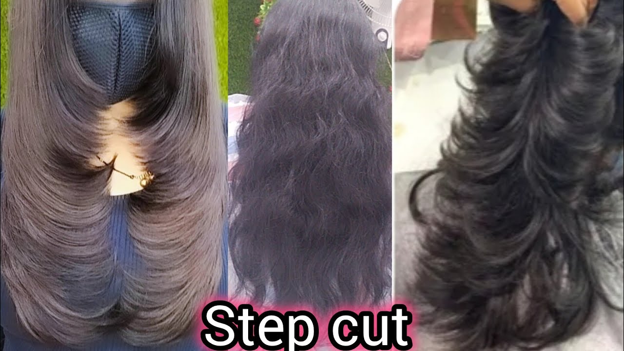 How to: advance step cut for long hair/step by step/layer with step cut ...