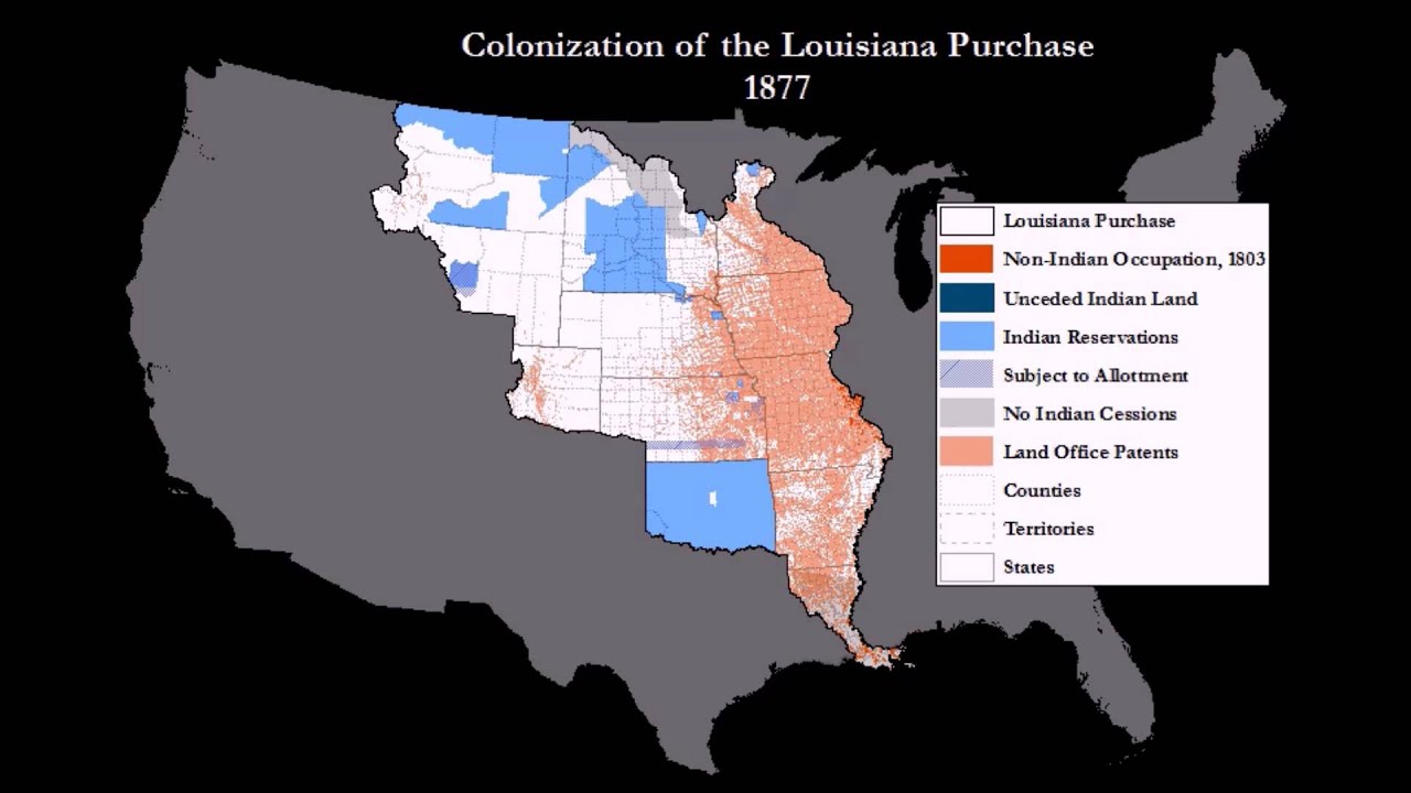 Colonization of the Louisiana Purchase, 1804-1934 - YouTube