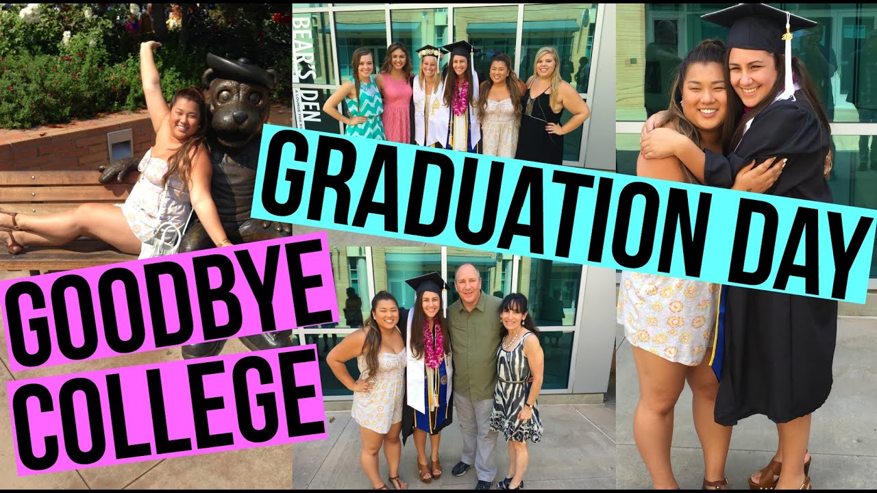 GOODBYE COLLEGE, GRADUATION DAY + EMBARRASSING STORIES - YouTube