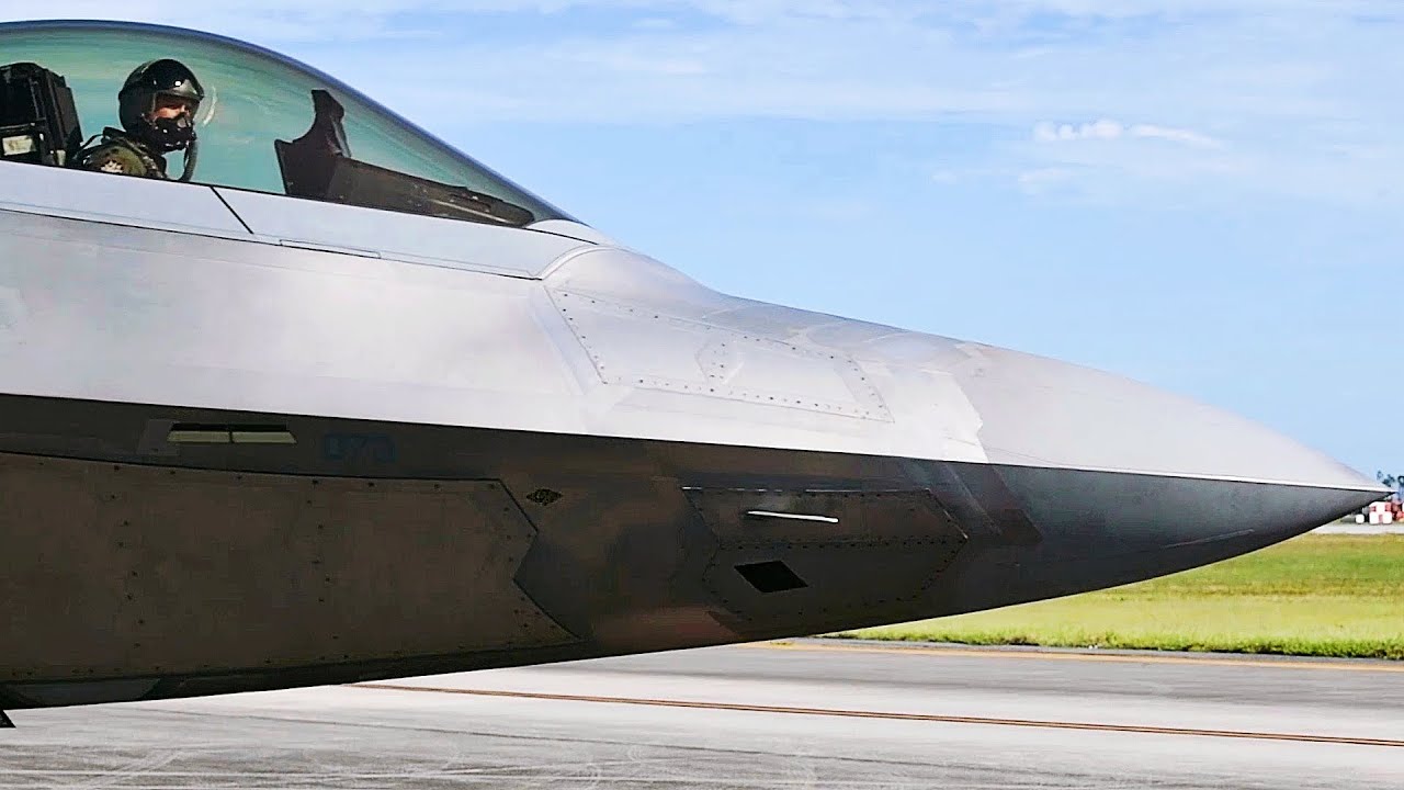 F-22 Raptors Pre-Flight | Weapons System Evaluation Program, Tyndall ...