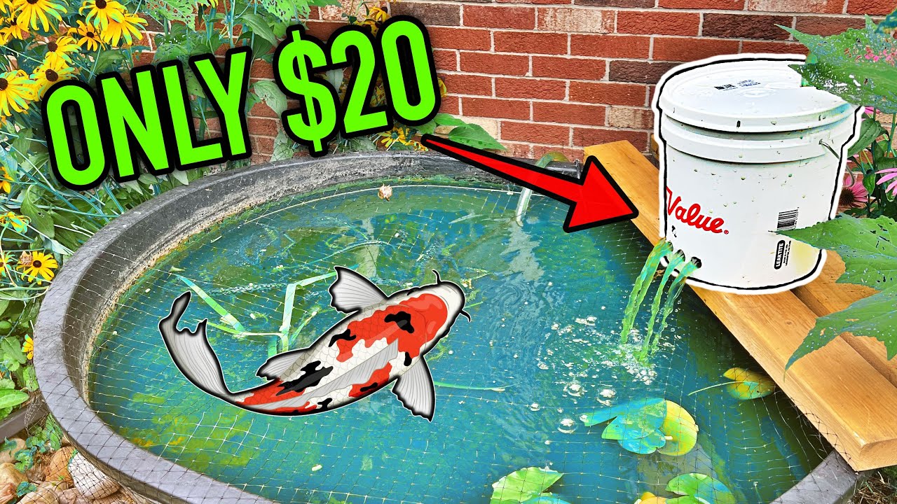 CHEAP DIY POND FILTER BUILD - SIMPLE and EASY! - YouTube