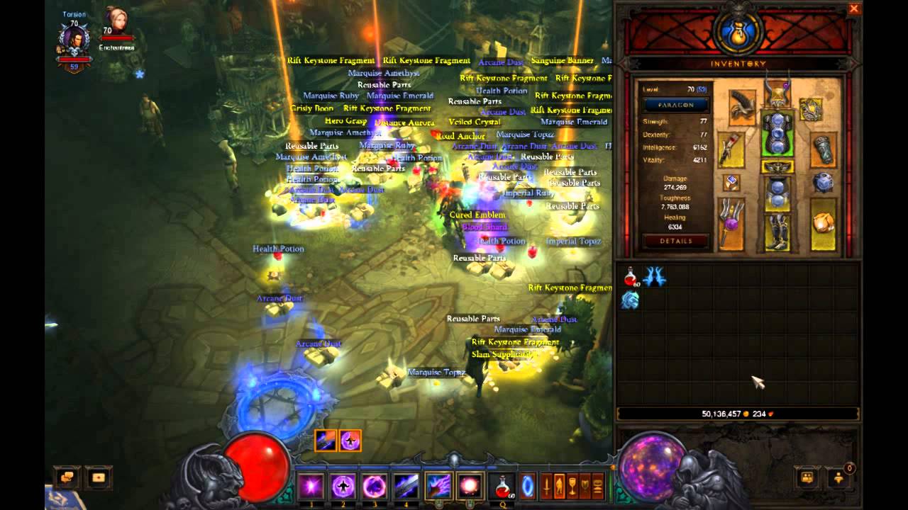 Diablo 3 Reaper of Souls 2.0.1 Loot Fountain - YouTube