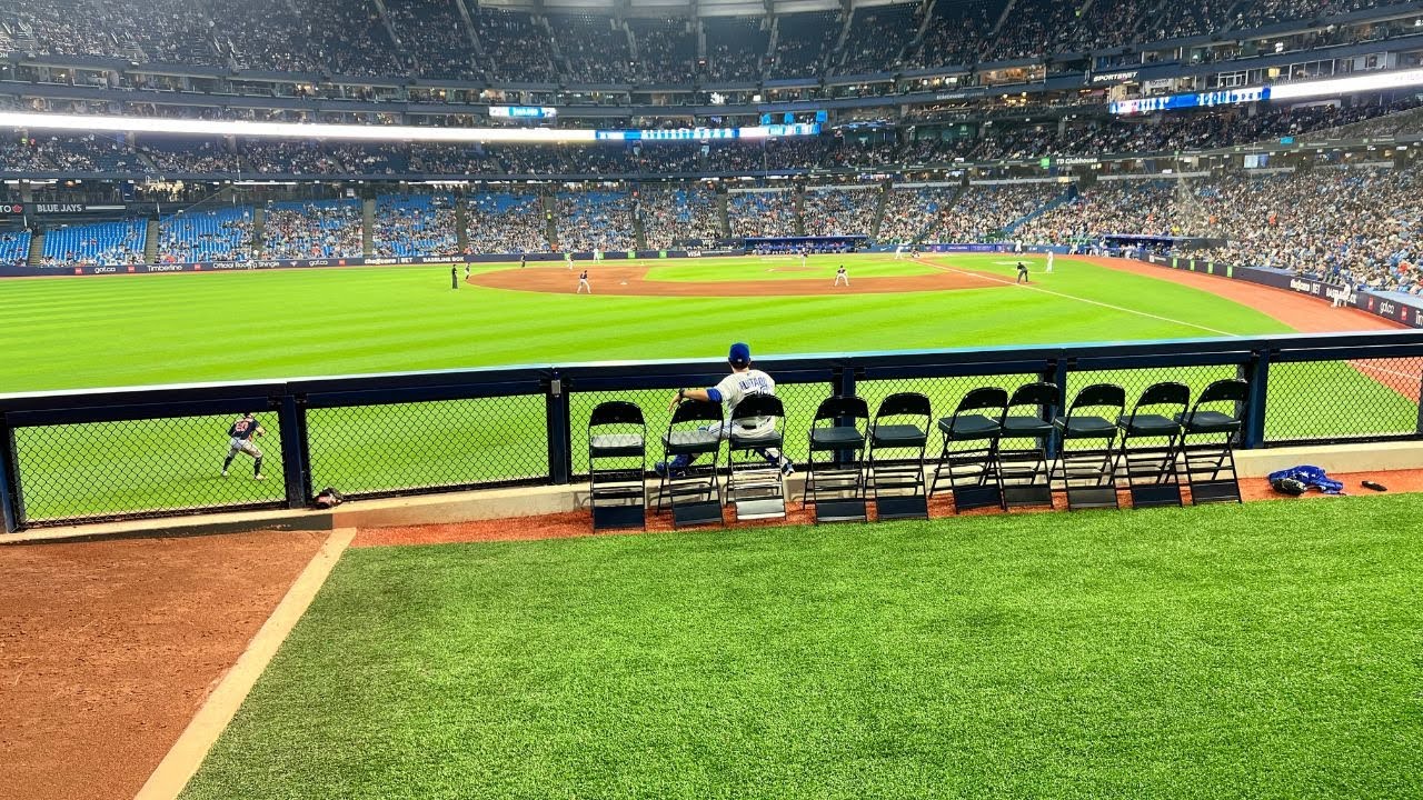 Bird's Eye View Of An MLB Bullpen - YouTube