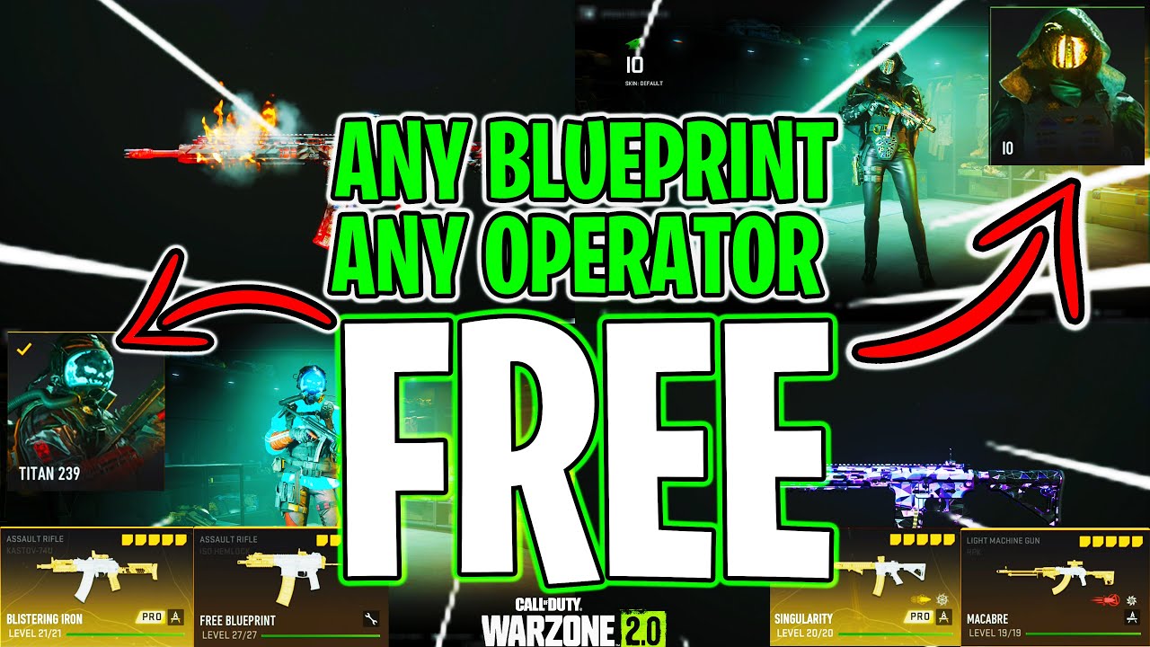 How to unlock FREE store BLUEPRINTS + OPERATORS in Warzone 2 - YouTube