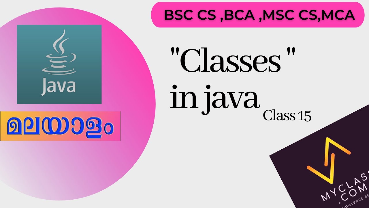java 15-Introducing classes in Java (Malayalam)മലയാളത്തിൽ - YouTube
