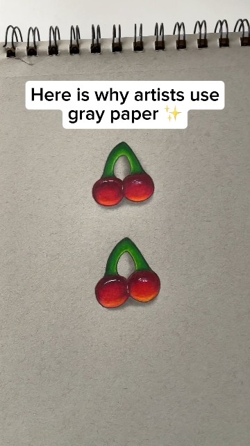 Here is why artists use grey paper #drawing #art #colorpencil #fyp # ...