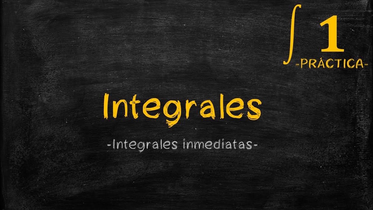 INTEGRALES | Primitiva de una función - Integrales inmediatas(Parte 1 ...