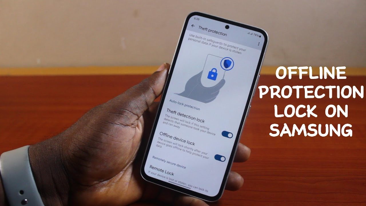 How to Turn on Offline Device Lock on Samsung - YouTube
