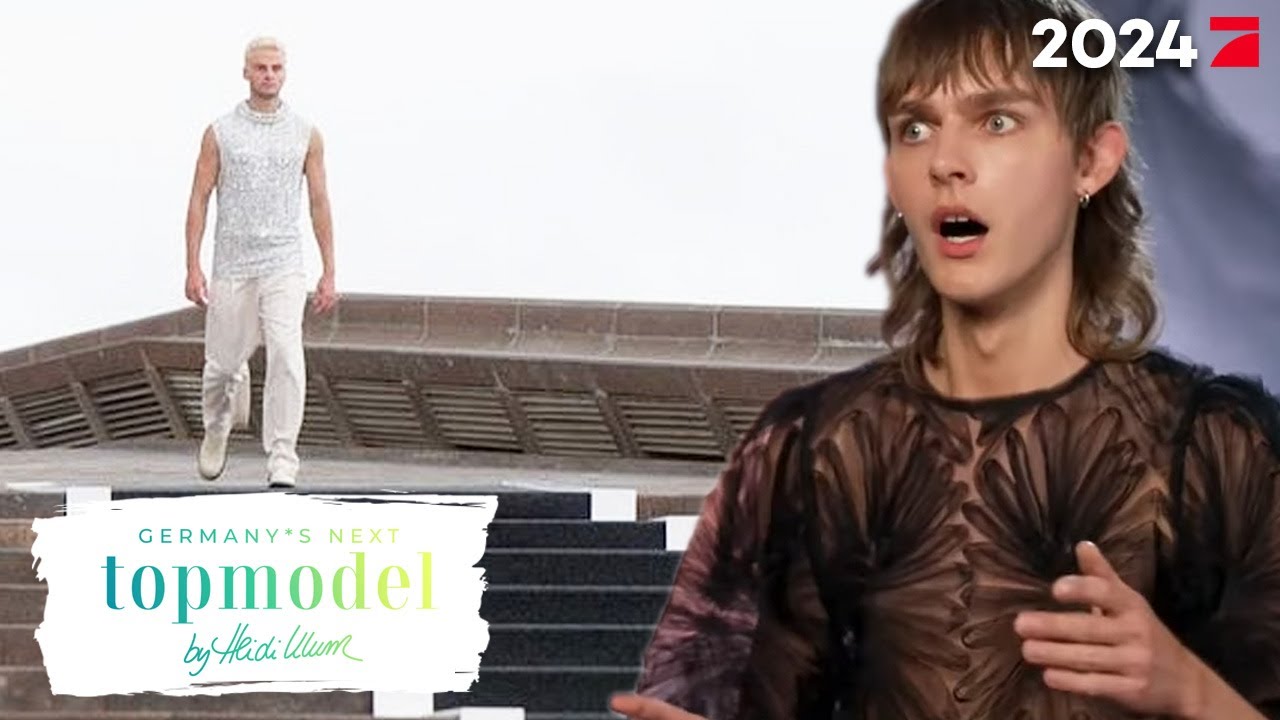 Komplizierte Fashion-Show: Der Stufen-Catwalk wird zur Challenge | GNTM ...