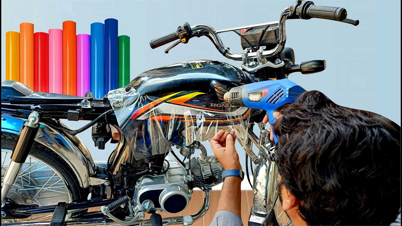 Glass Coating of Honda CD70 2022 Model | Wrap CD70 2022 | CD70 2022 ...