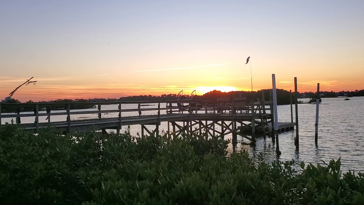 Sunset at the LowKey Hideaway Resort in Cedar Key - YouTube