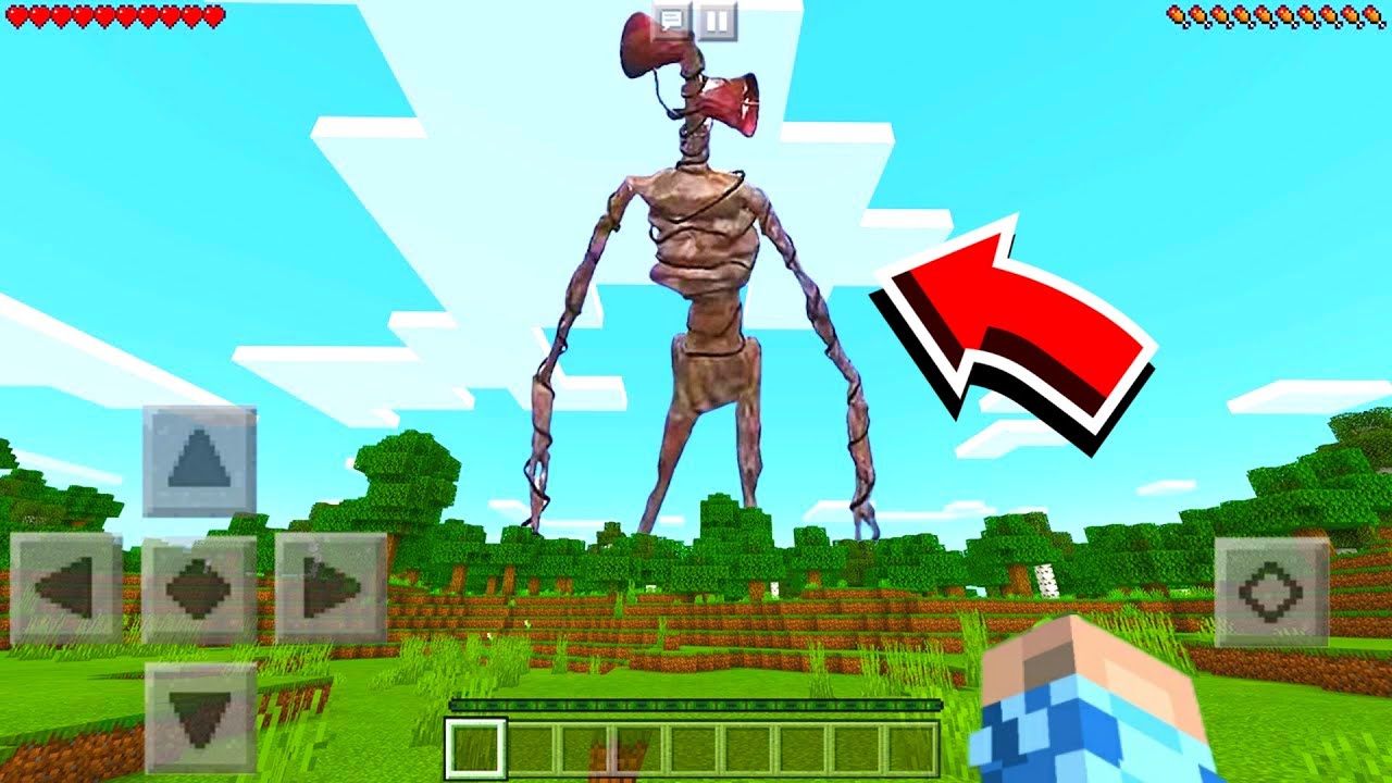 Siren Head addon Minecraft pe | horror Siren Head mod - YouTube