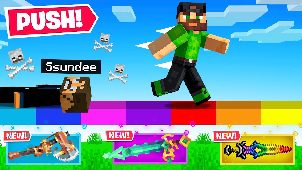 PUSH the LINE Minecraft Loot Battle - YouTube