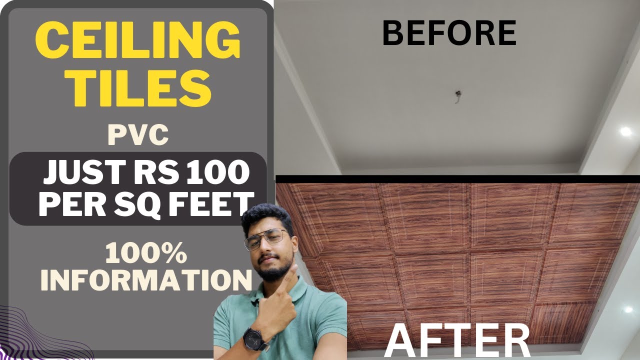 Plastic 3D Ceiling Tiles for homes. Best ceiling design for house ...