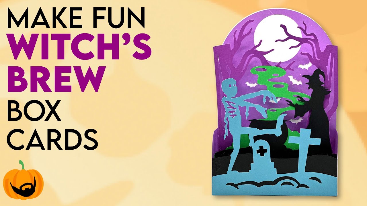 🎃 Witch's Brew Box Card 🎃 Witches, Bats, and Papercrafts 2024 🎃 - YouTube