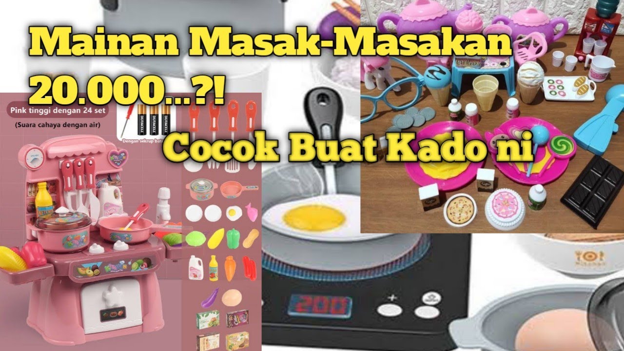Macam-Macam Mainan Anak Perempuan🔥Masak tas,buah potong,alat pembersih ...