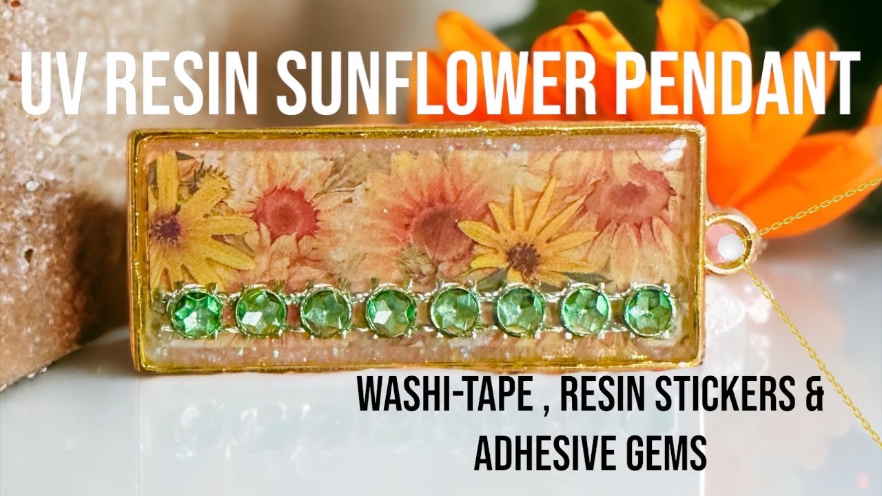 UV Resin, washi-tape, resin stickers & gems together are so fun. Create ...