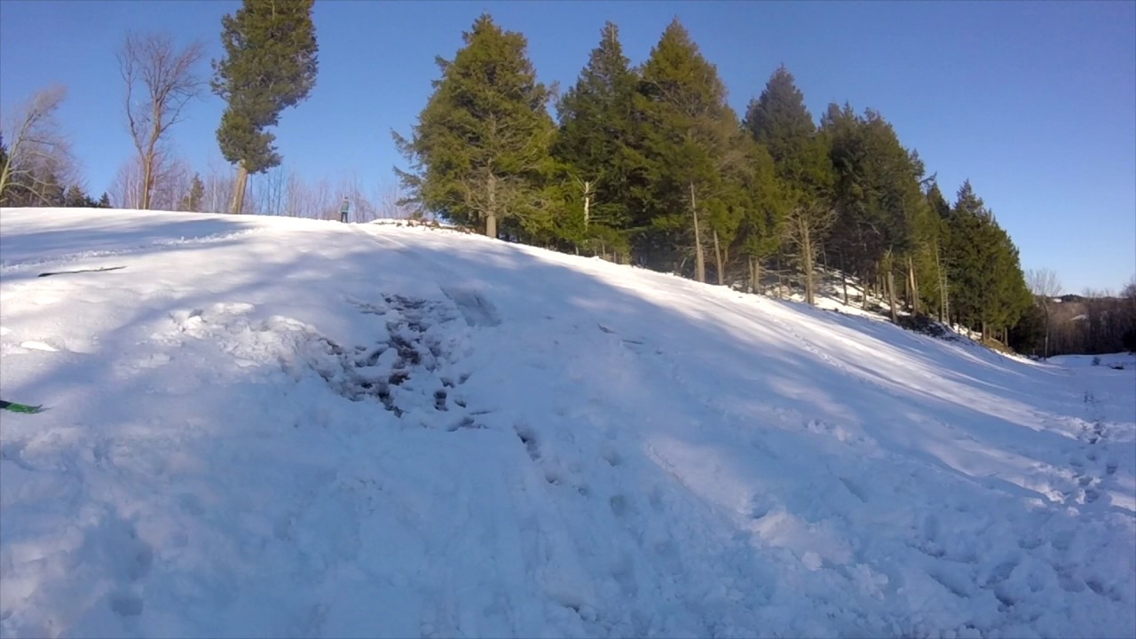 skiing on a golf course - YouTube