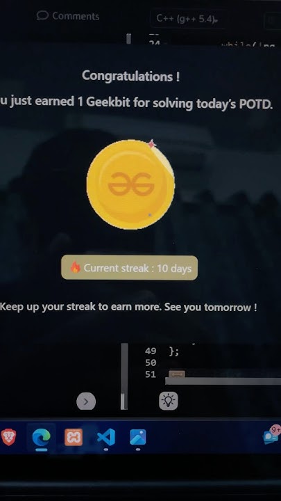 Day-57 to become better #coding #vlog #c++ #programming #competitiveprograming #hustle #grind # ...