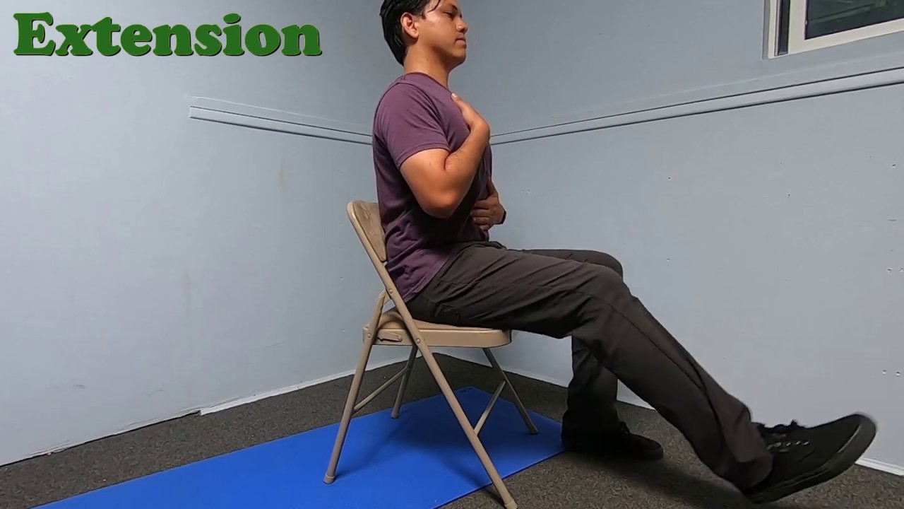Seated Knee Extension - YouTube