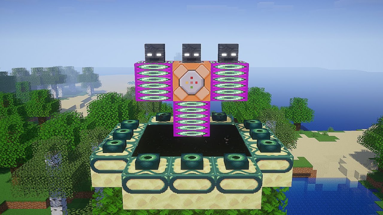 I spawn Secret Ender Wither Storm in Ender World Minecraft 2023 - YouTube