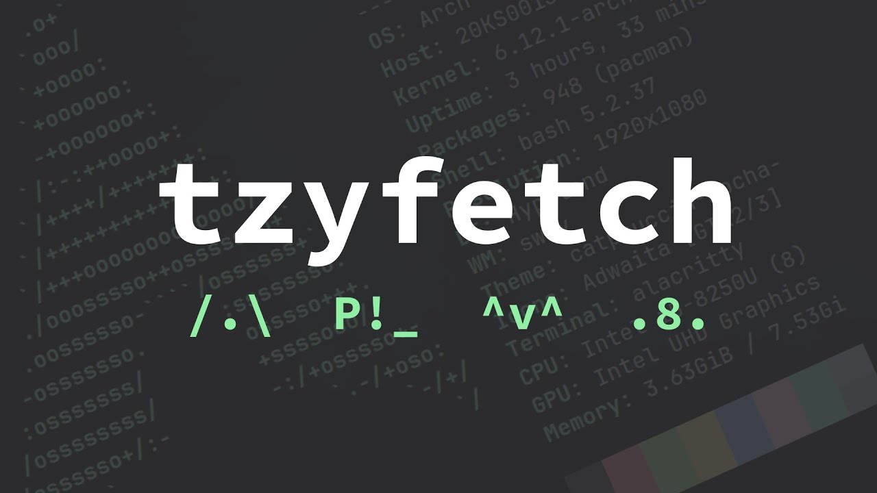 tzyfetch - the making of a super simple neofetch [Chat and Dev] - YouTube