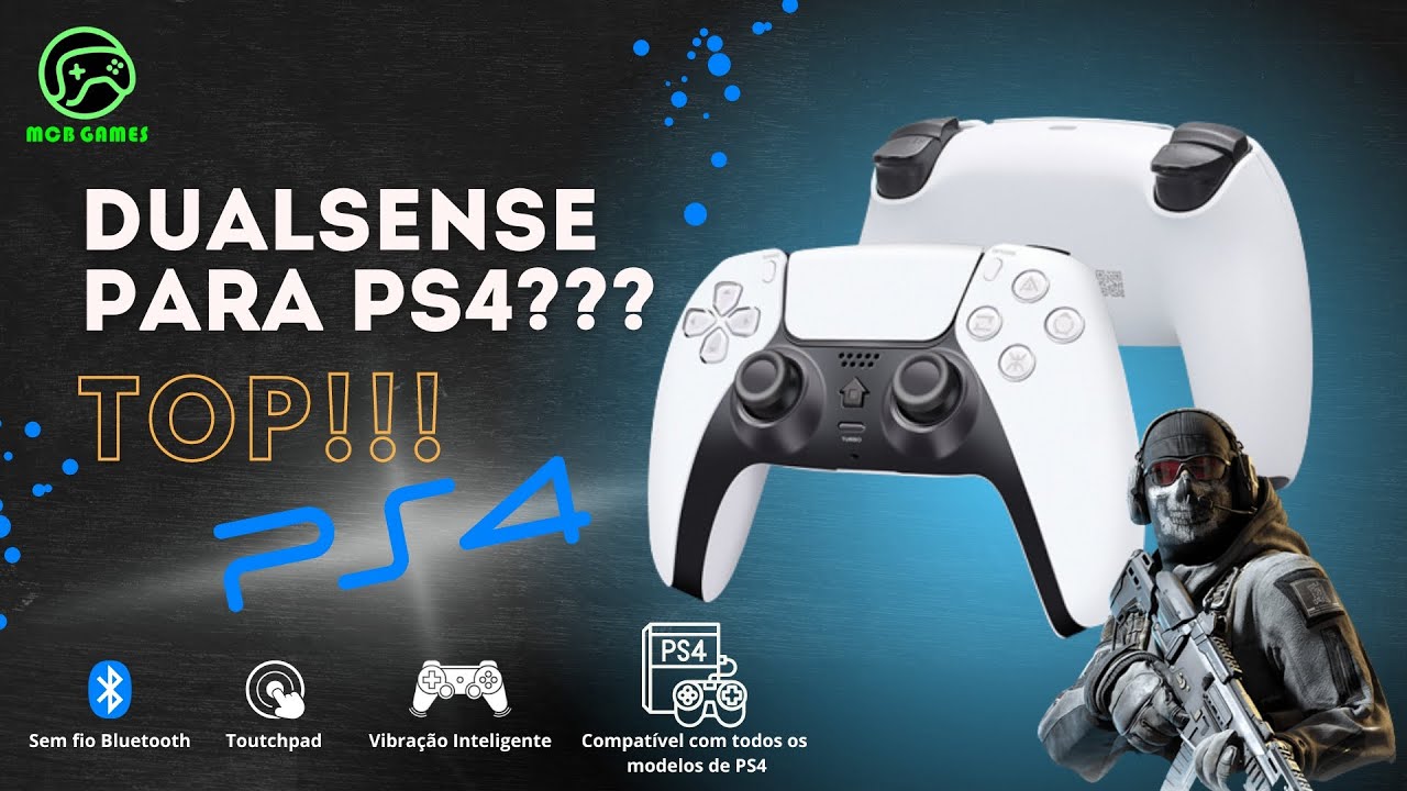 CONTROLE para PS4 modelo DUALSENSE! T28 - YouTube