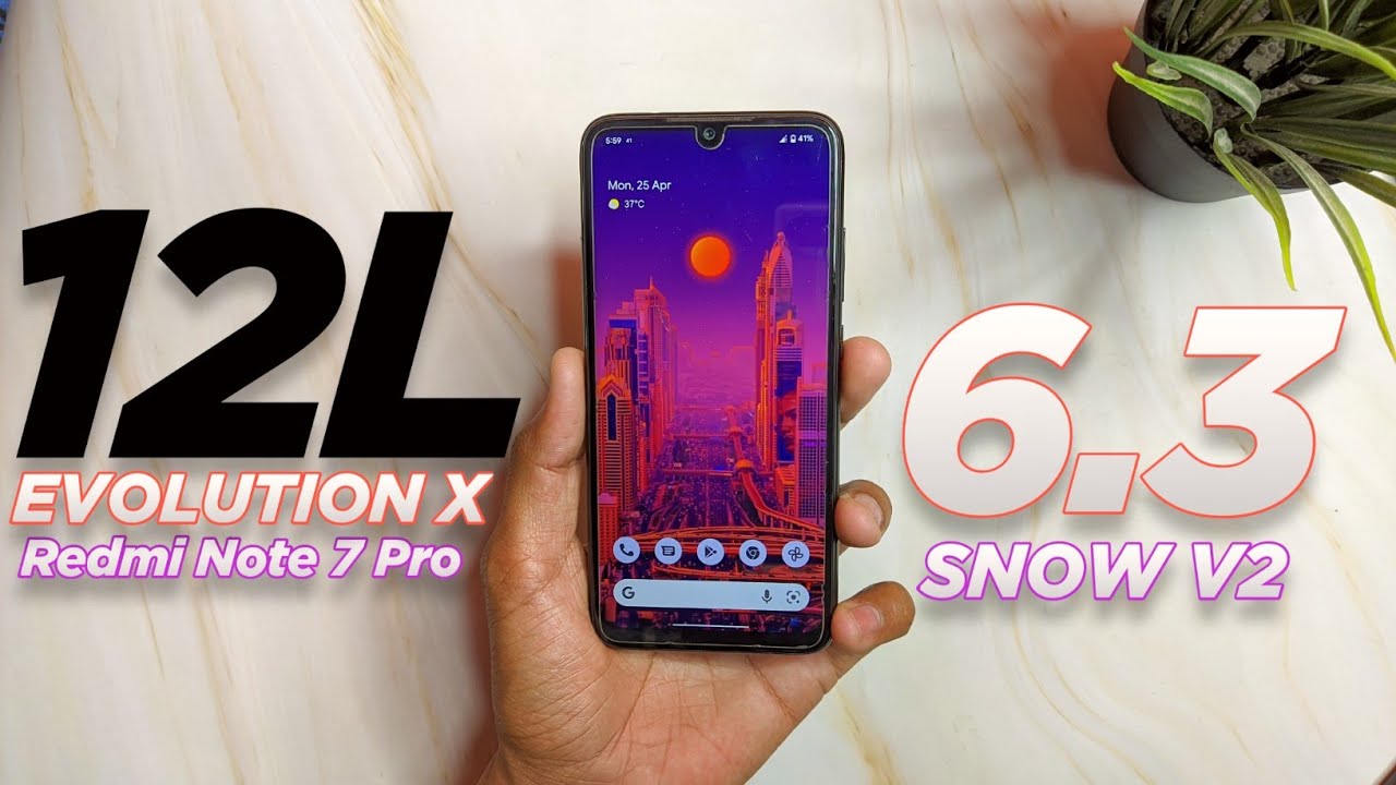 Evolution X 6.3 SNOW V2 Android 12L Update For Redmi Note 7 Pro - Quite ...