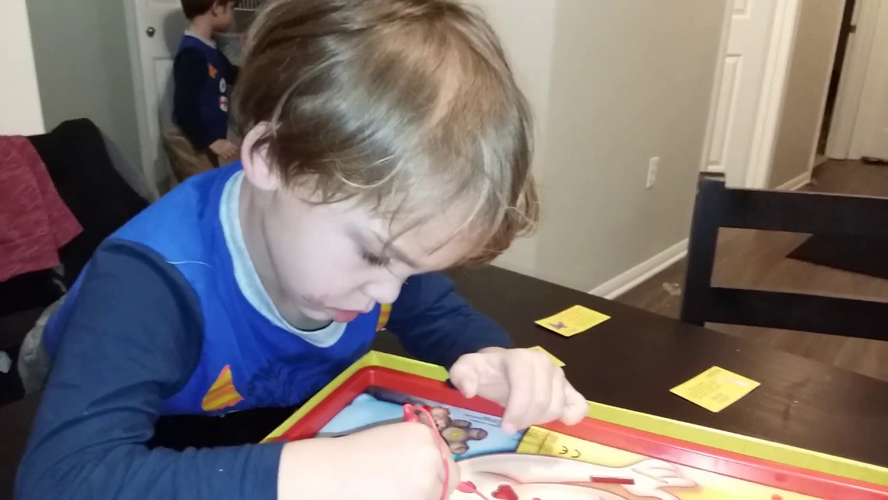 3 year old Camden playing Operation - YouTube