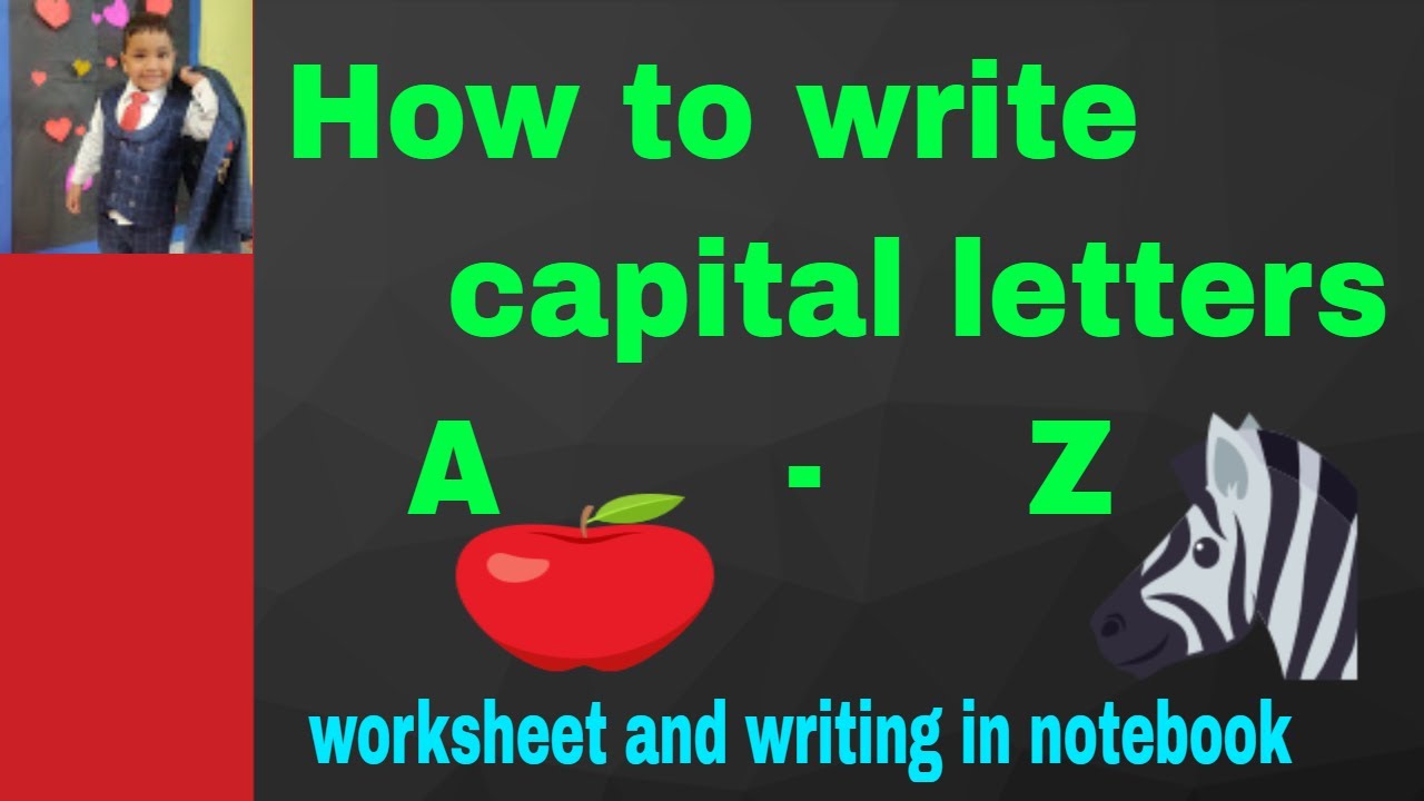 learn how to write capital letters ABCD ll A to Z l writing l notebook ...