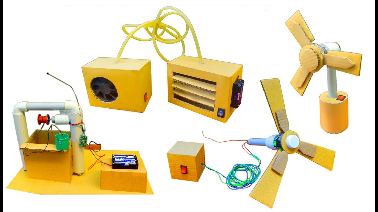 4 different items made of cardboard at home - YouTube