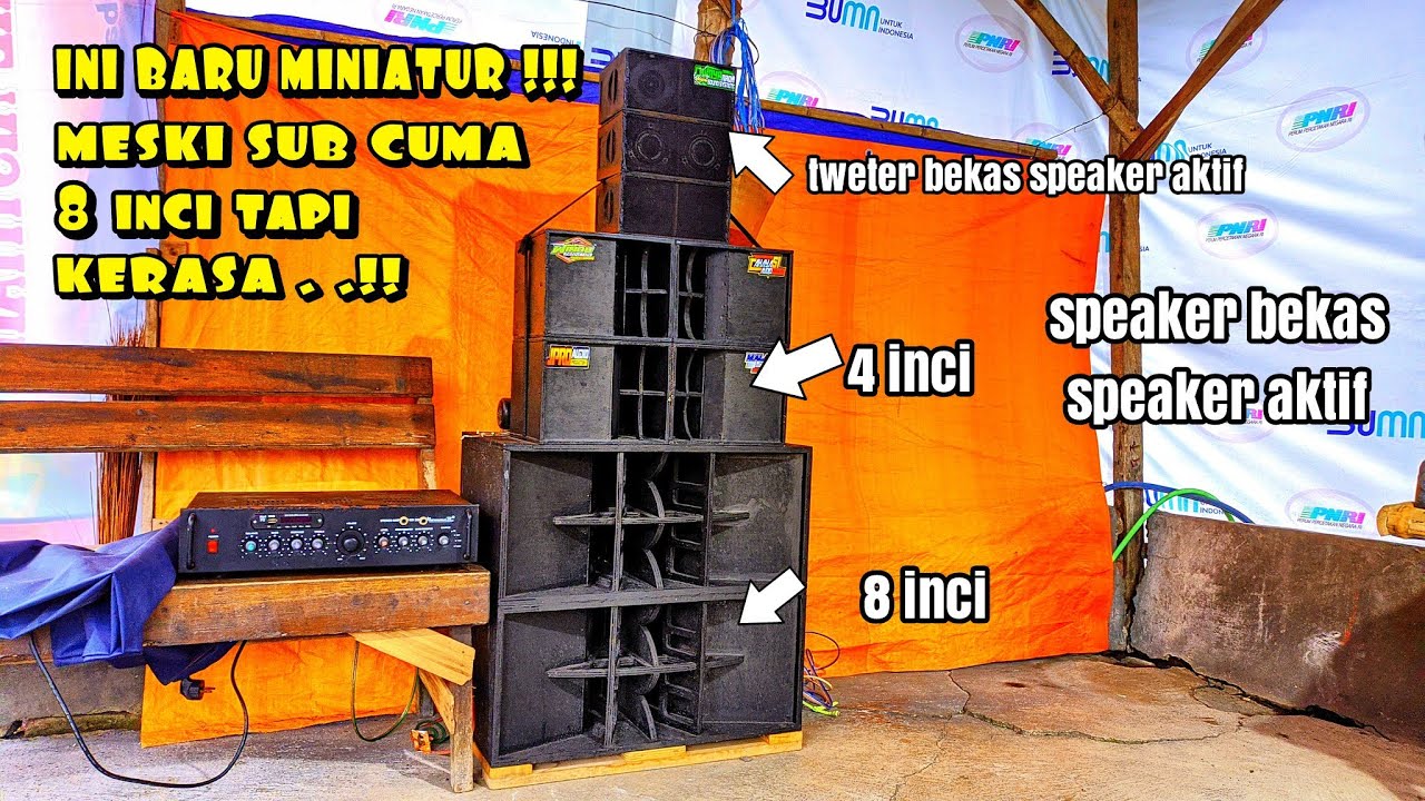 INI BARU MINIATUR SOUND SYSTEM 🔥 MESKI CUMA 8 INCI PAKAI SPEAKER ACR ...