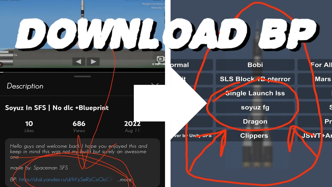 How to download Blueprint in Space Flight Simulator - YouTube