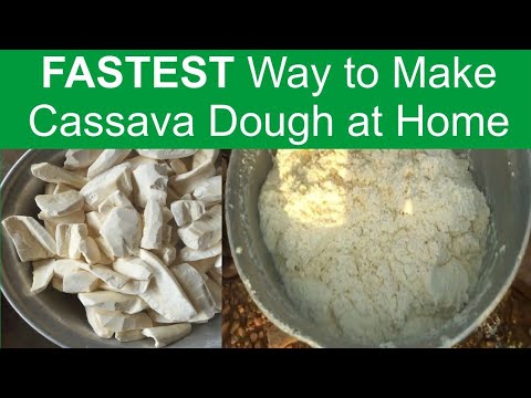 How to Make Cassava Dough- Fastest Way - YouTube