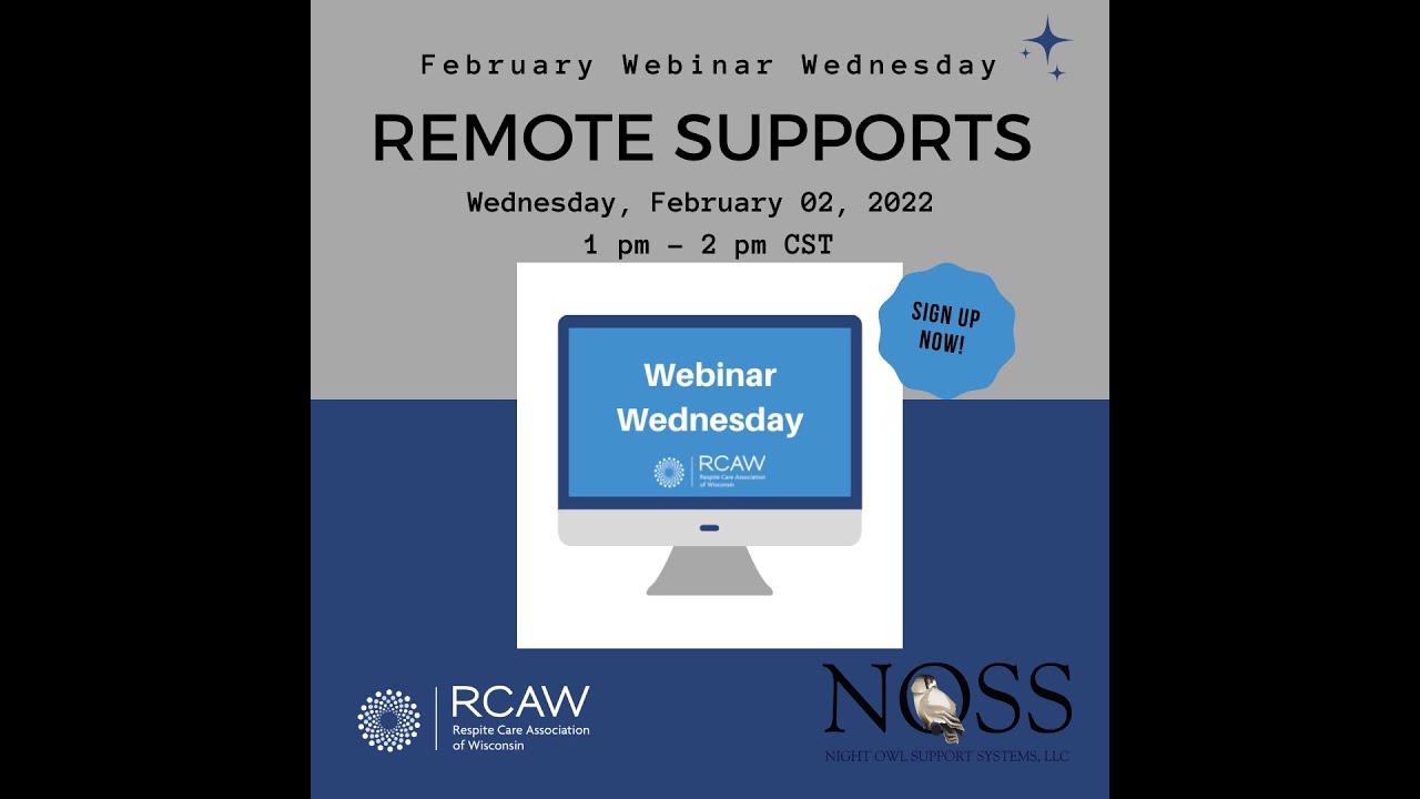 February Webinar Wednesday: Remote Supports - YouTube