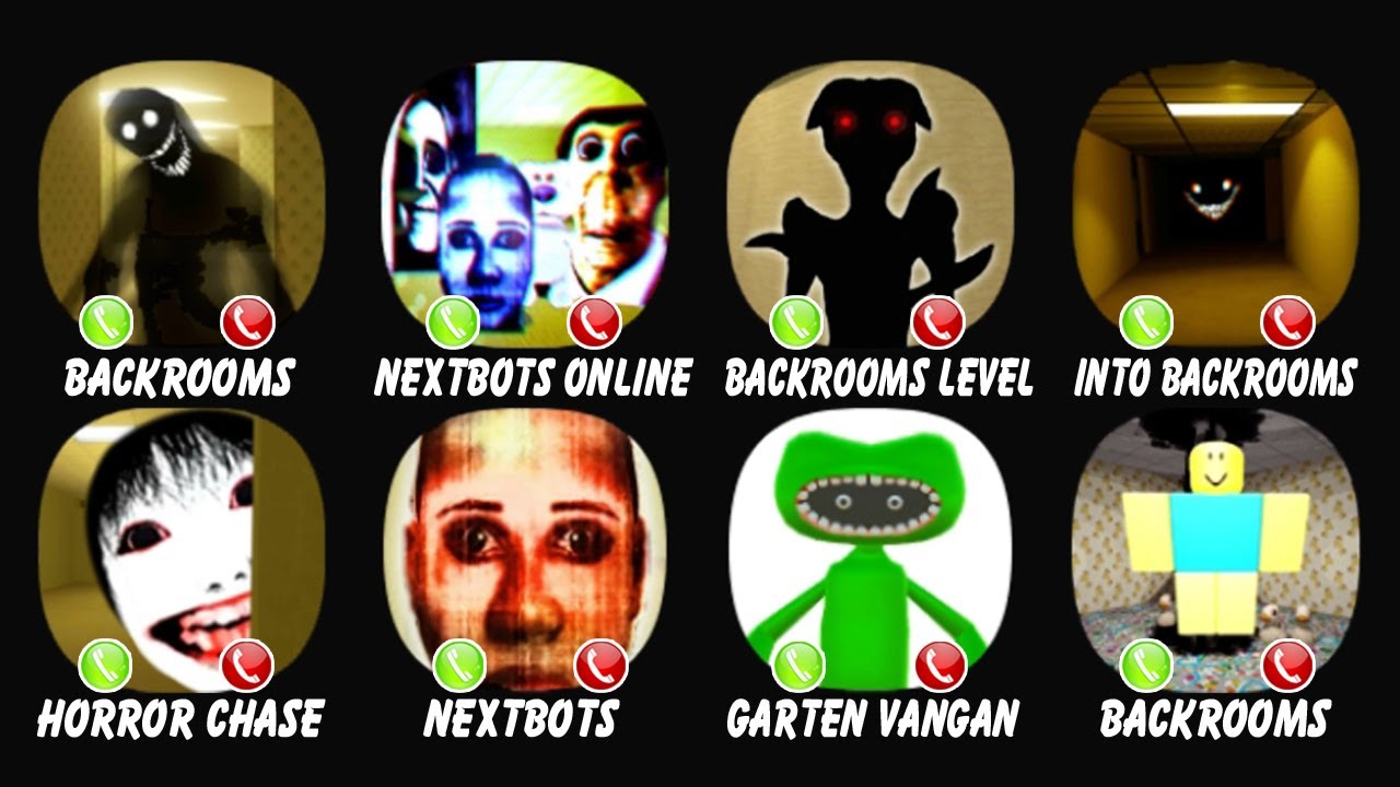 Gaten Vanga & Backrooms ( Nextbots Online + Levels + into + Horror Meme ...